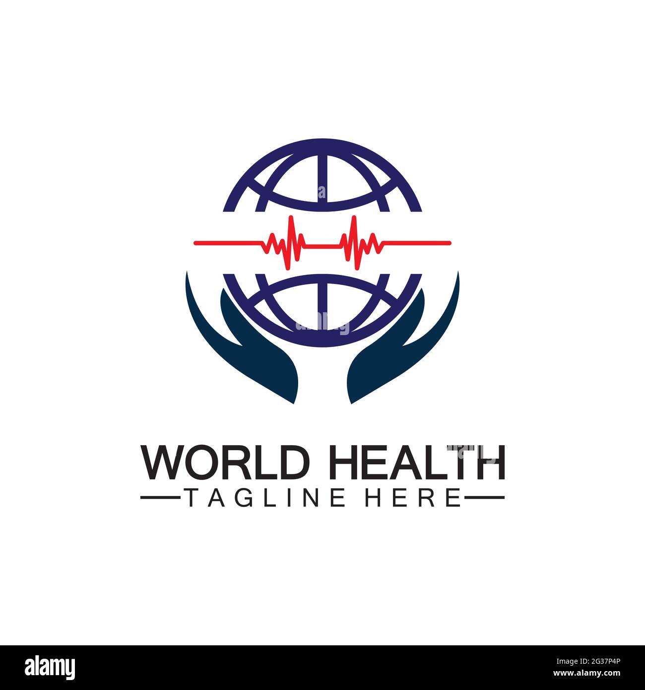 World health logo vector illustration design template Stock Vector ...