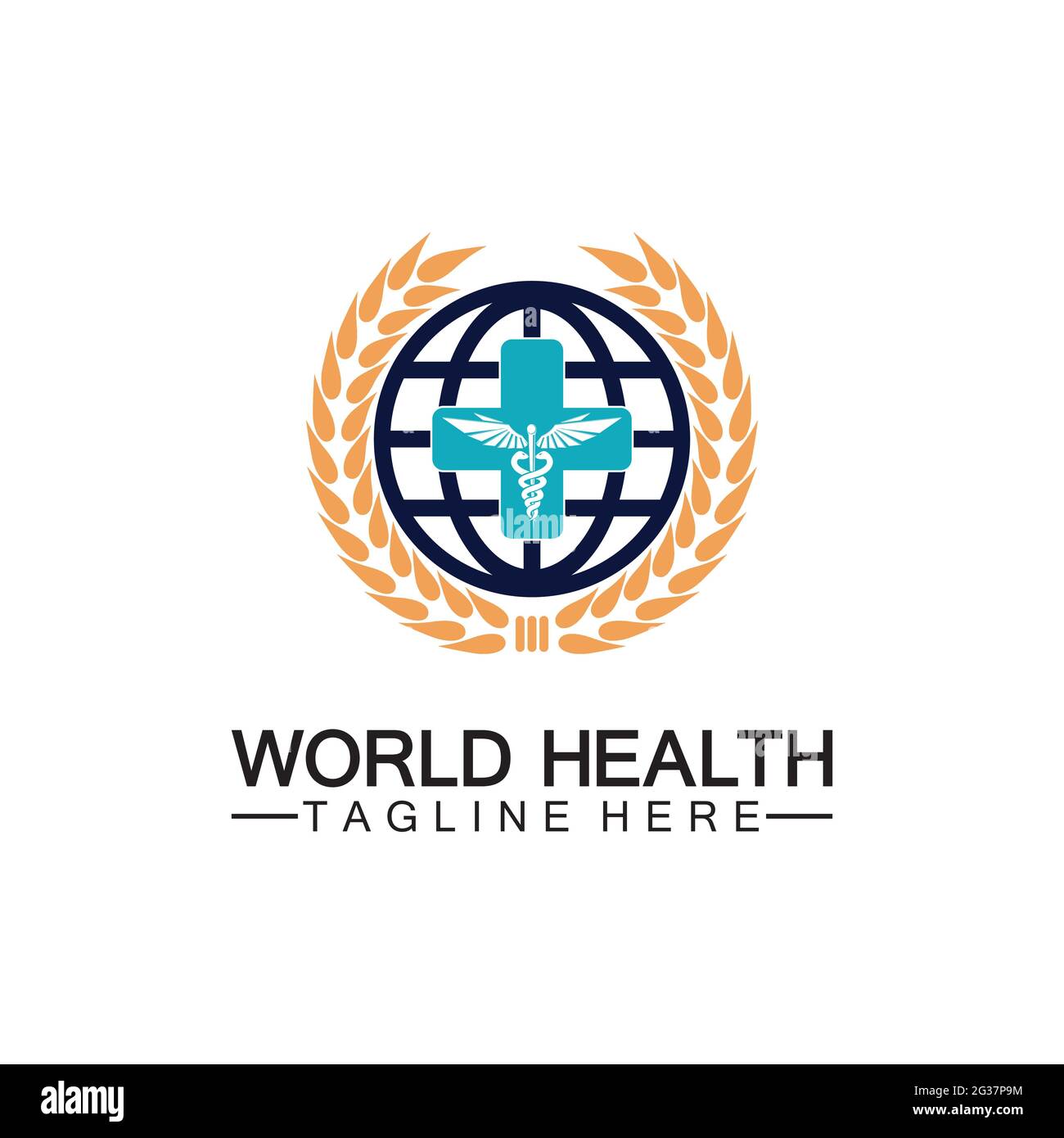 World health logo vector illustration design template Stock Vector ...
