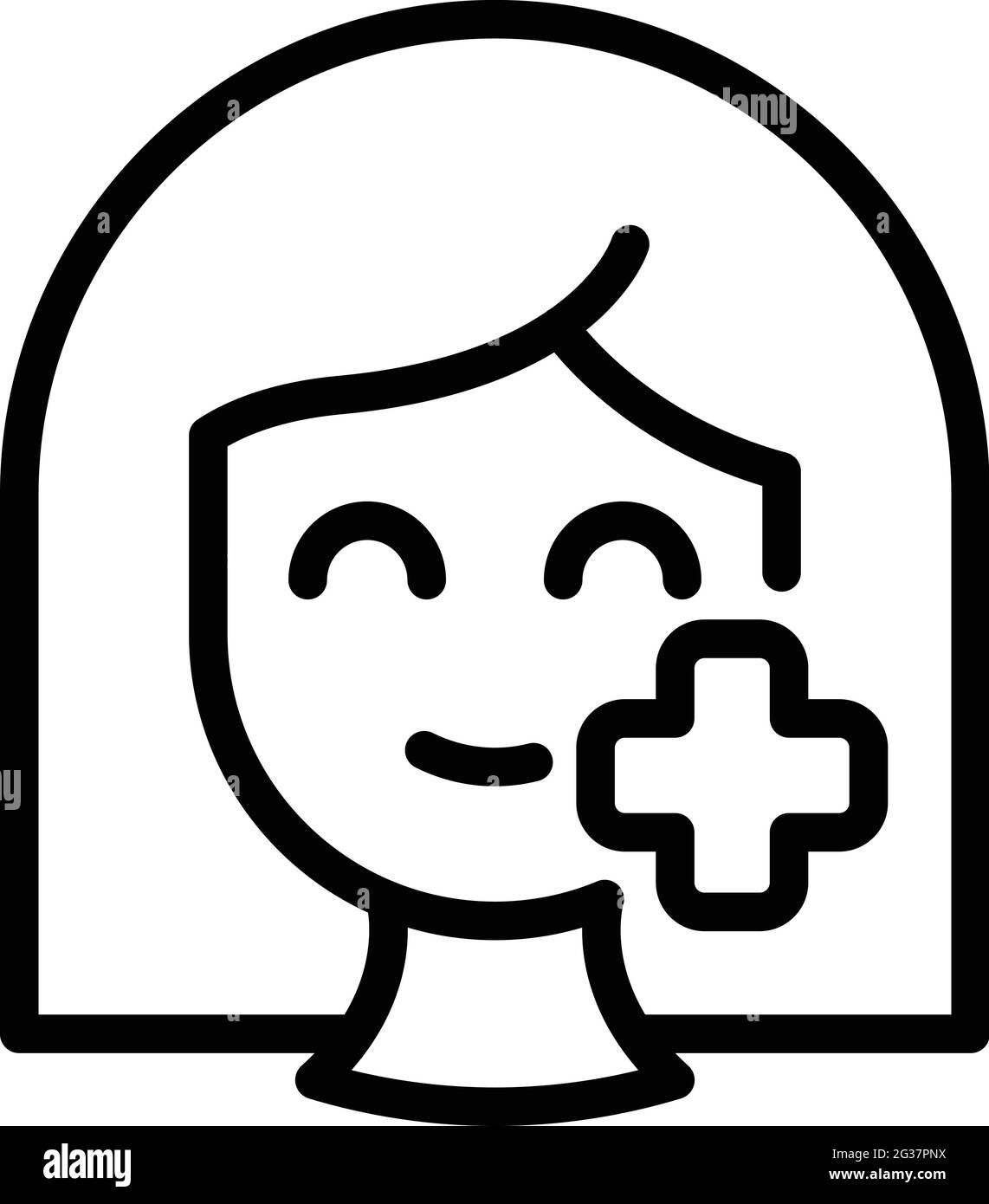 Healthy woman icon. Outline Healthy woman vector icon for web design ...