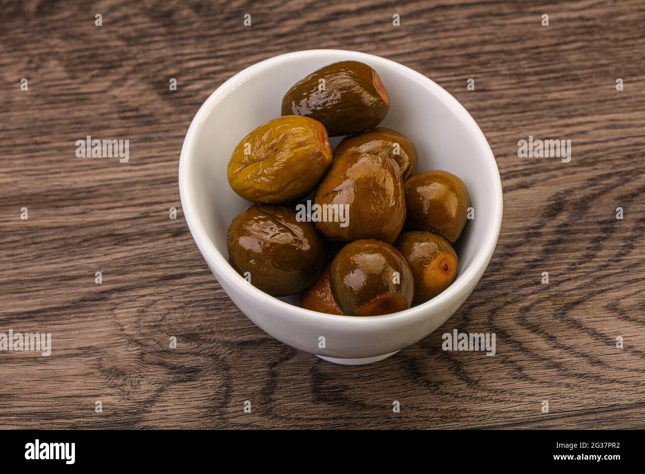 Marinated feijoa fruit in the bowl Stock Photo - Alamy