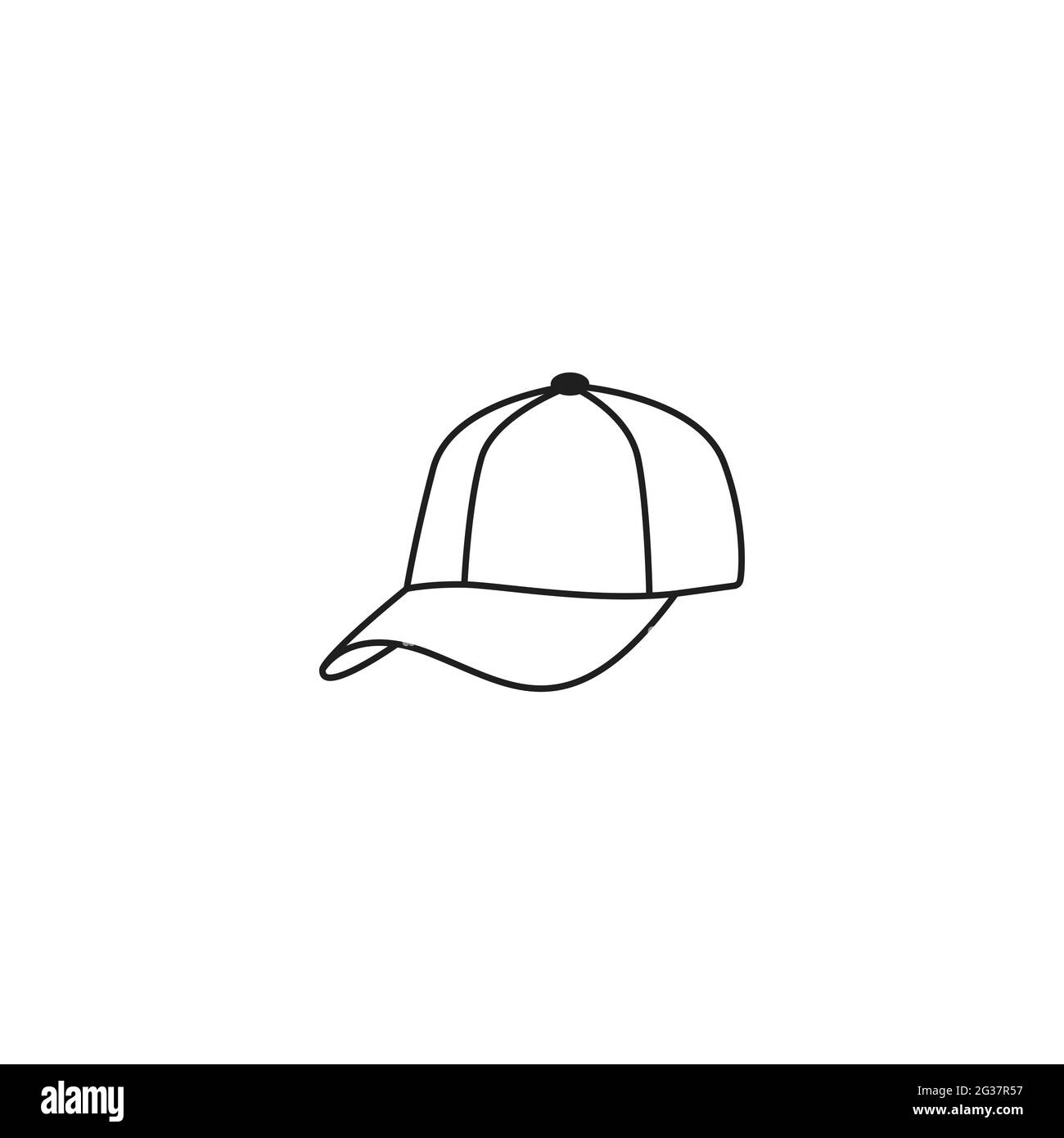 Black and white flat cap Cut Out Stock Images & Pictures - Alamy