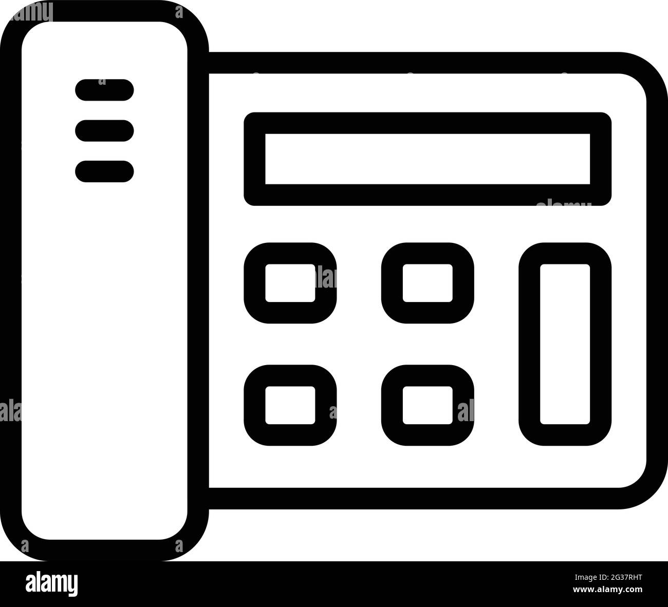 Smart office telephone icon. Outline Smart office telephone vector icon ...