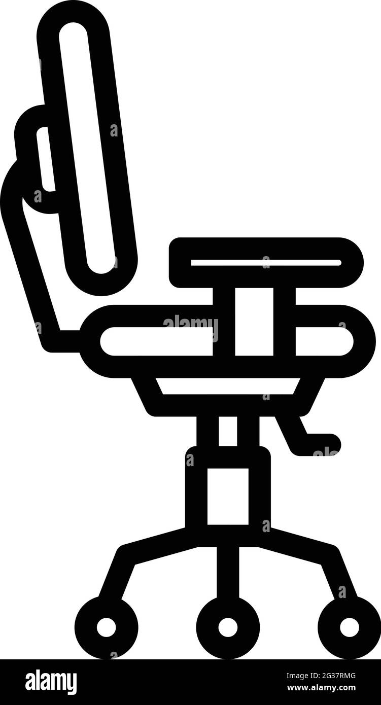 Smart office boss chair icon. Outline Smart office boss chair vector ...