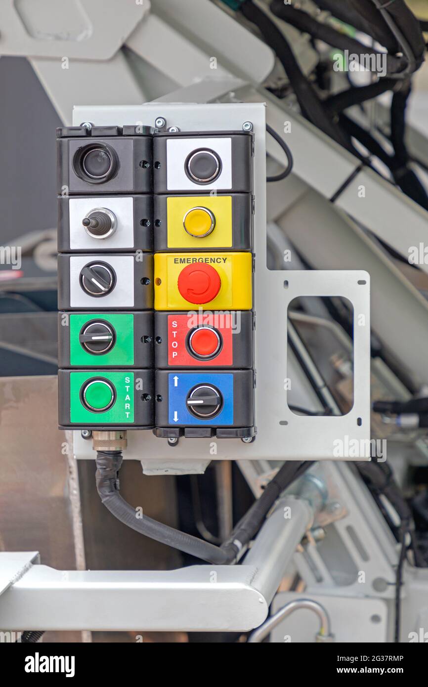 Garbage Truck Operation Heavy Duty Control Buttons Stock Photo - Alamy