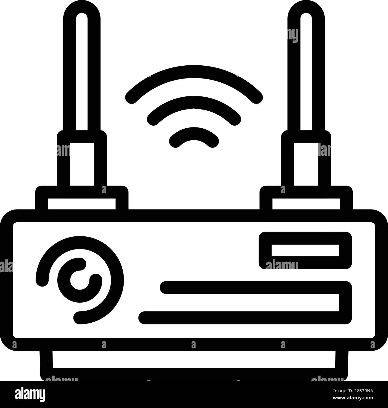 Smart office wifi router icon. Outline Smart office wifi router vector ...