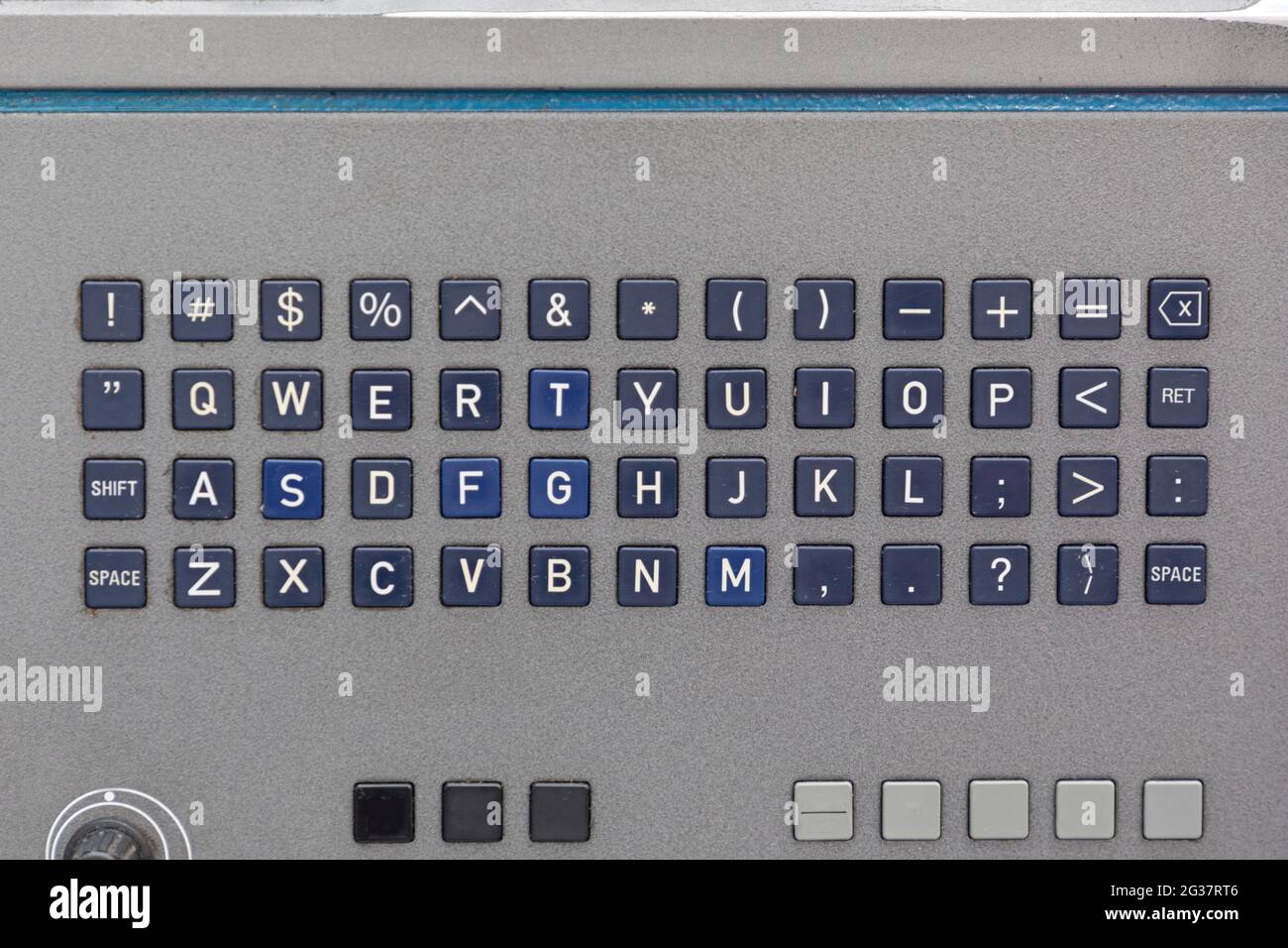 Heavy Duty English Keyboard Input at Machine Production Equipment Stock ...