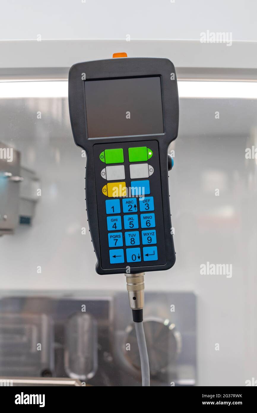 Wired Remote Control With Display for Machine Stock Photo - Alamy