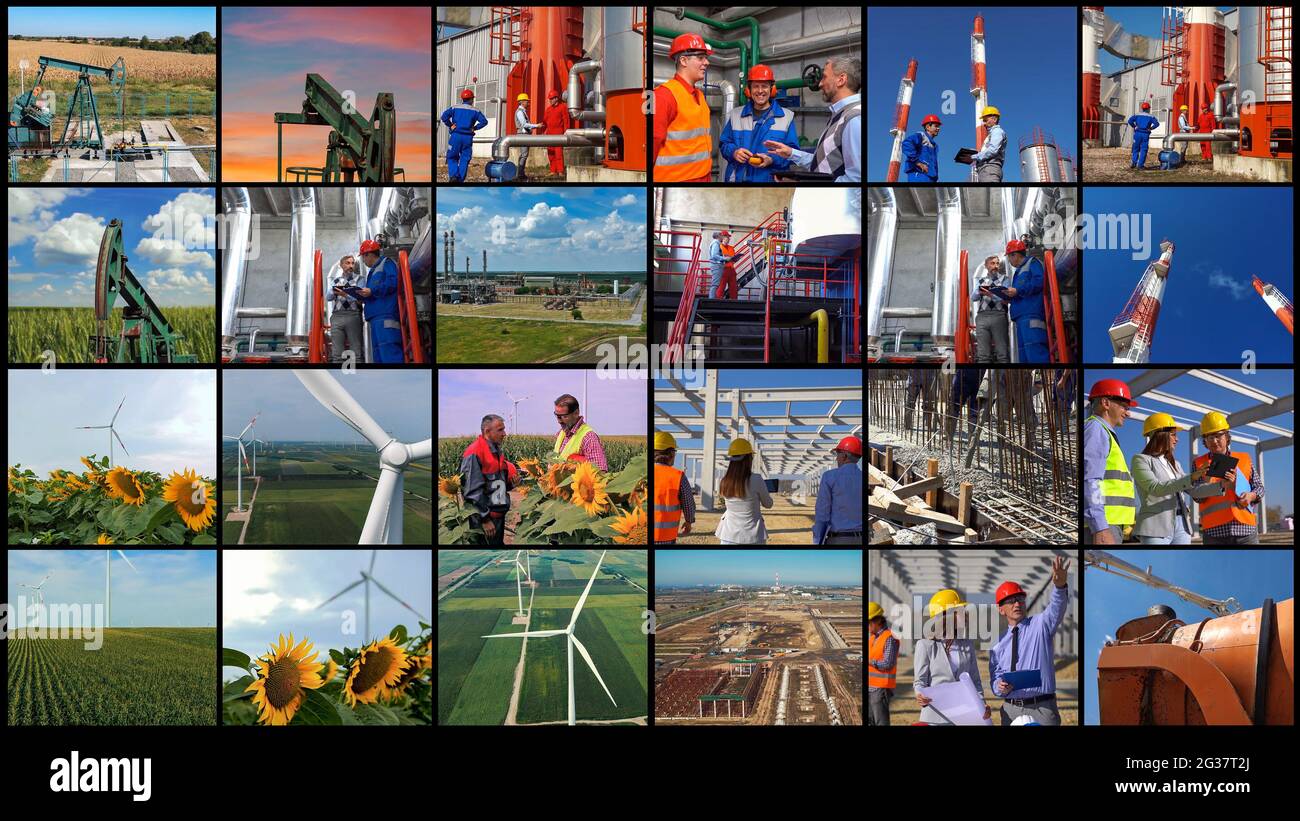 People of Different Professions at Work. Professional Occupations ...