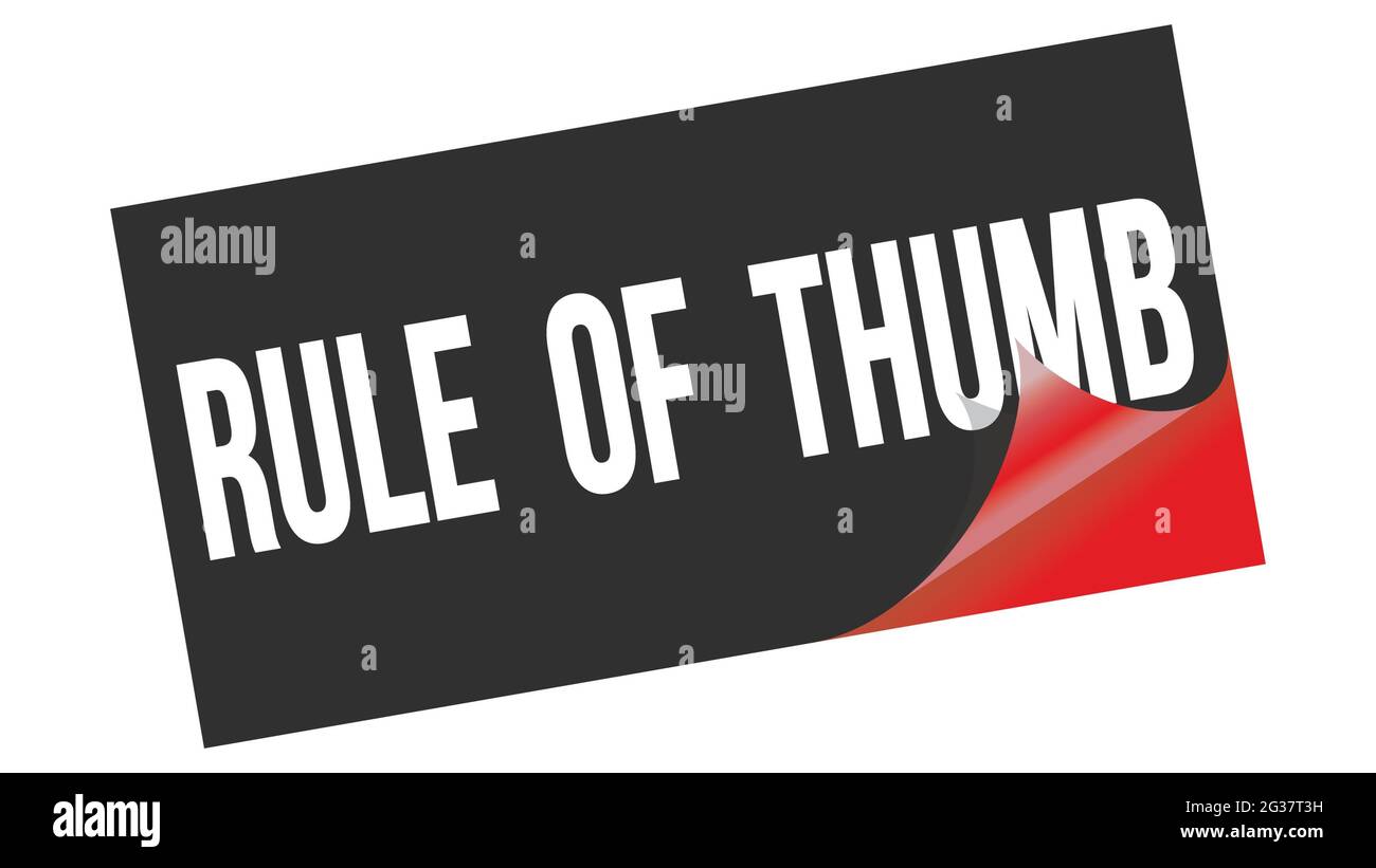 Rule of thumb hi-res stock photography and images - Alamy