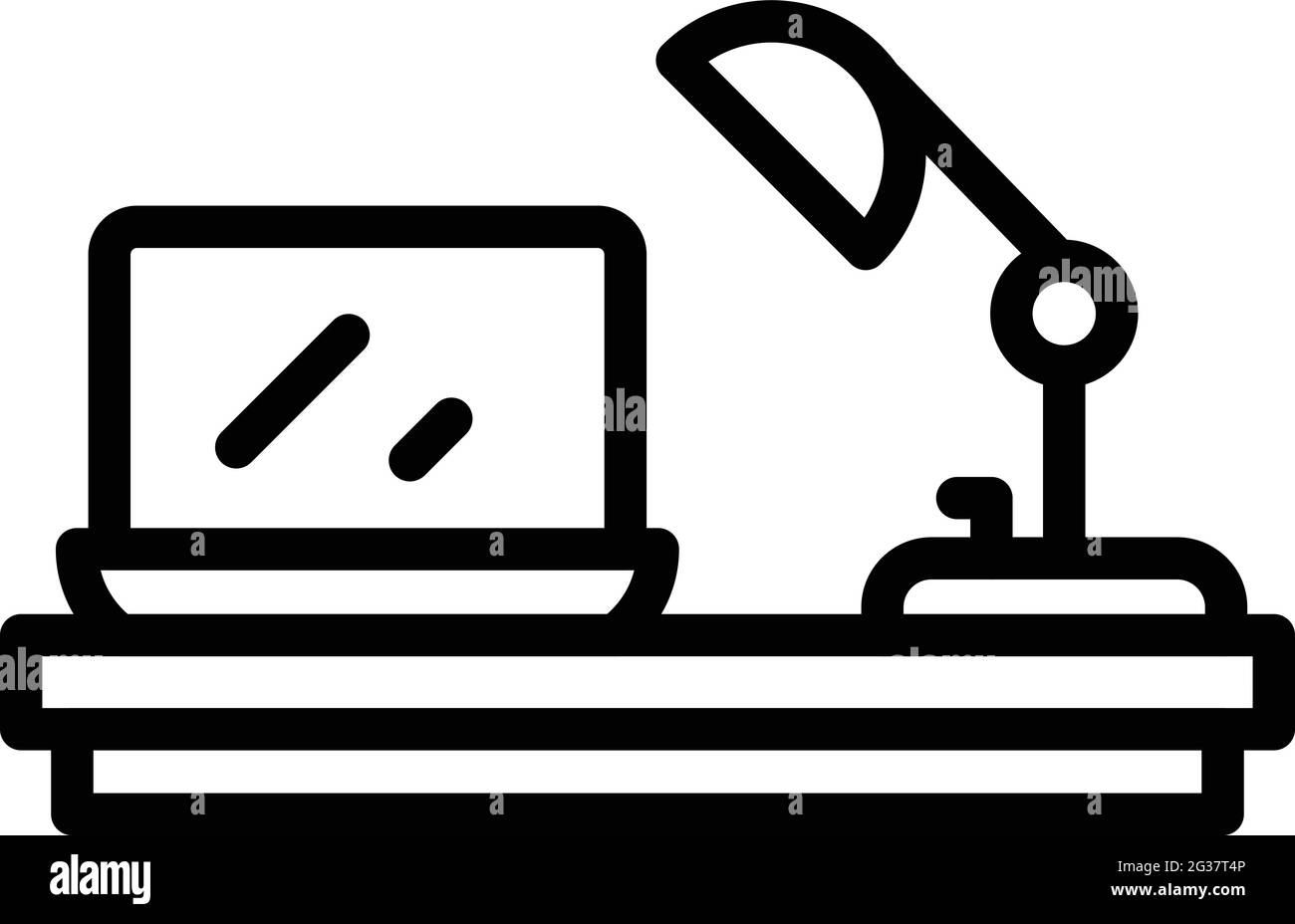 Smart office space icon. Outline Smart office space vector icon for web ...