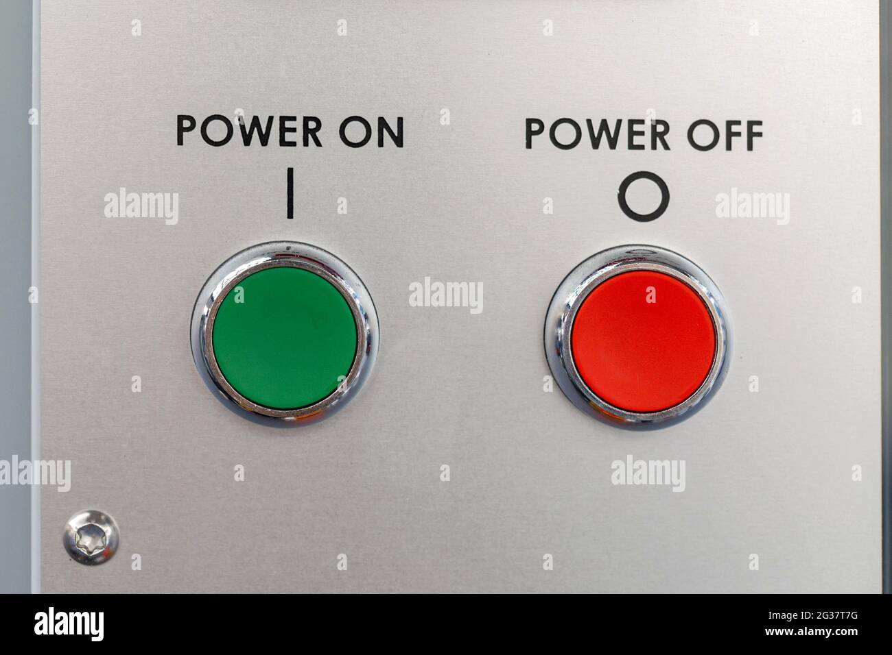 Two push buttons hi-res stock photography and images - Alamy