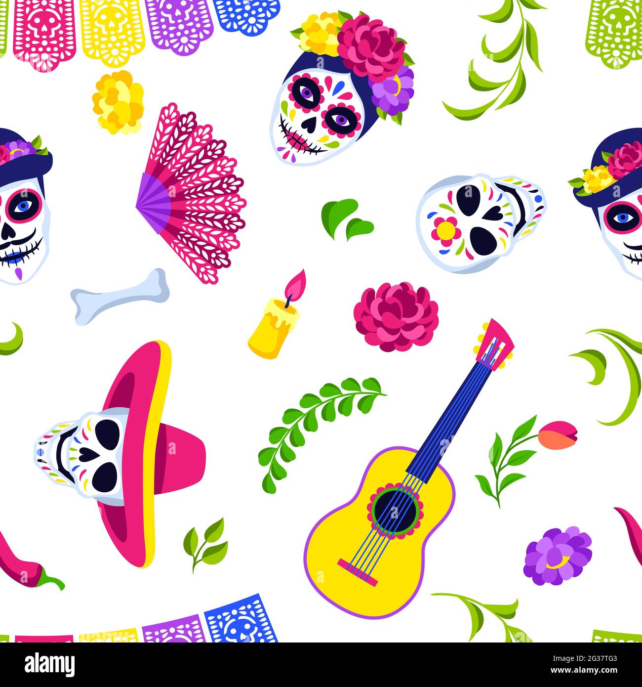 Mexico Day Of The Dead Paper High Resolution Stock Photography and ...