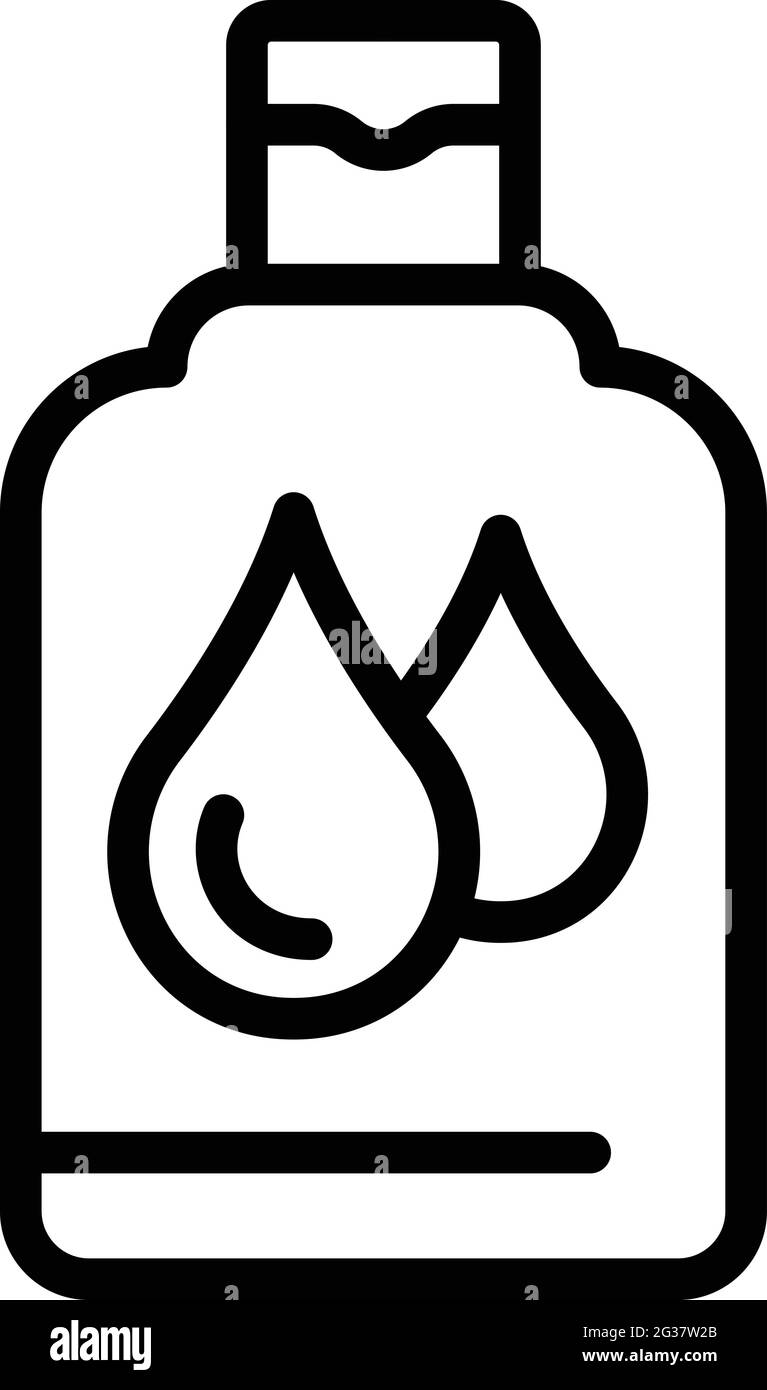 Shampoo Bottle Outline