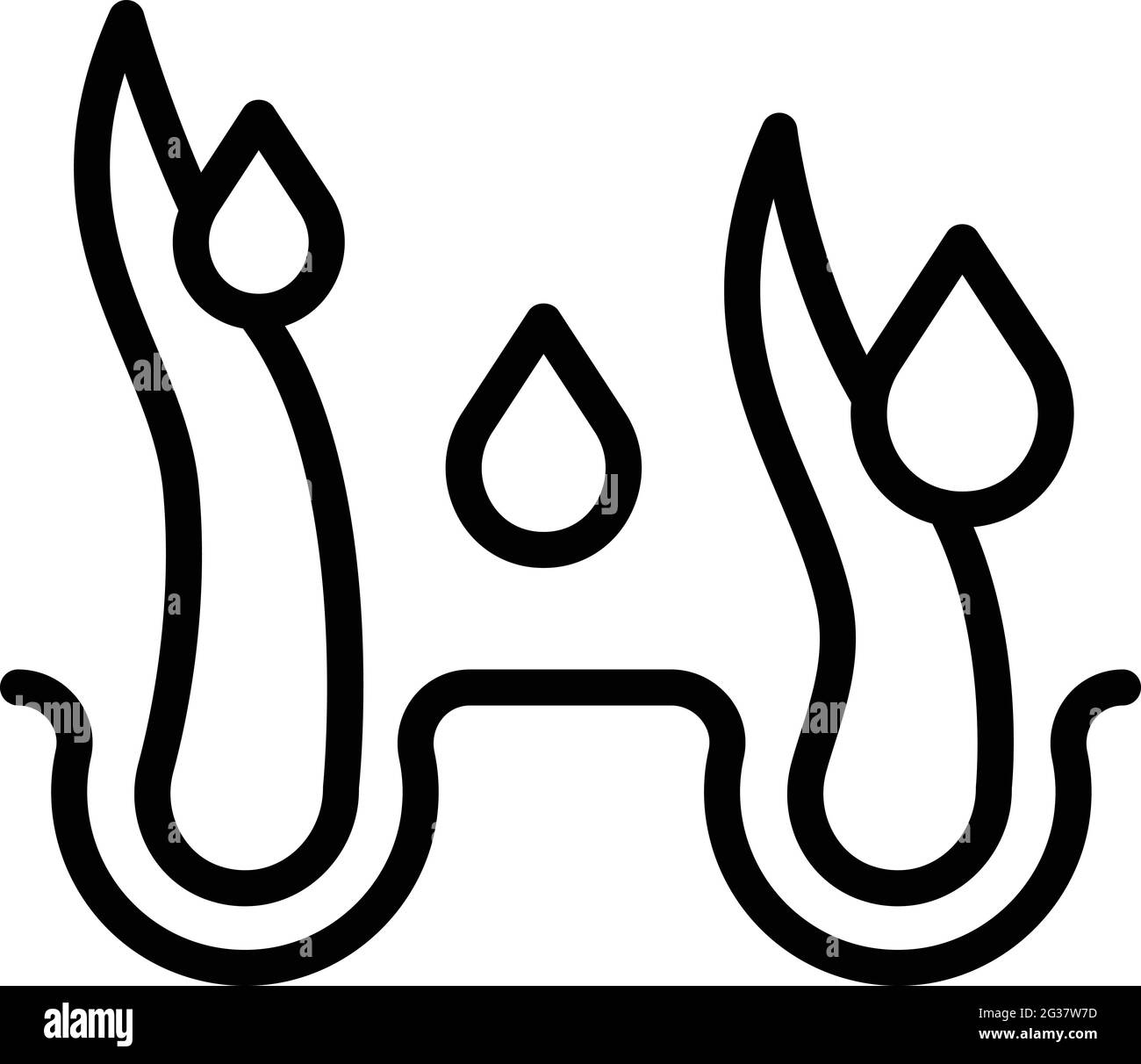 Head hair conditioner icon. Outline Head hair conditioner vector icon ...