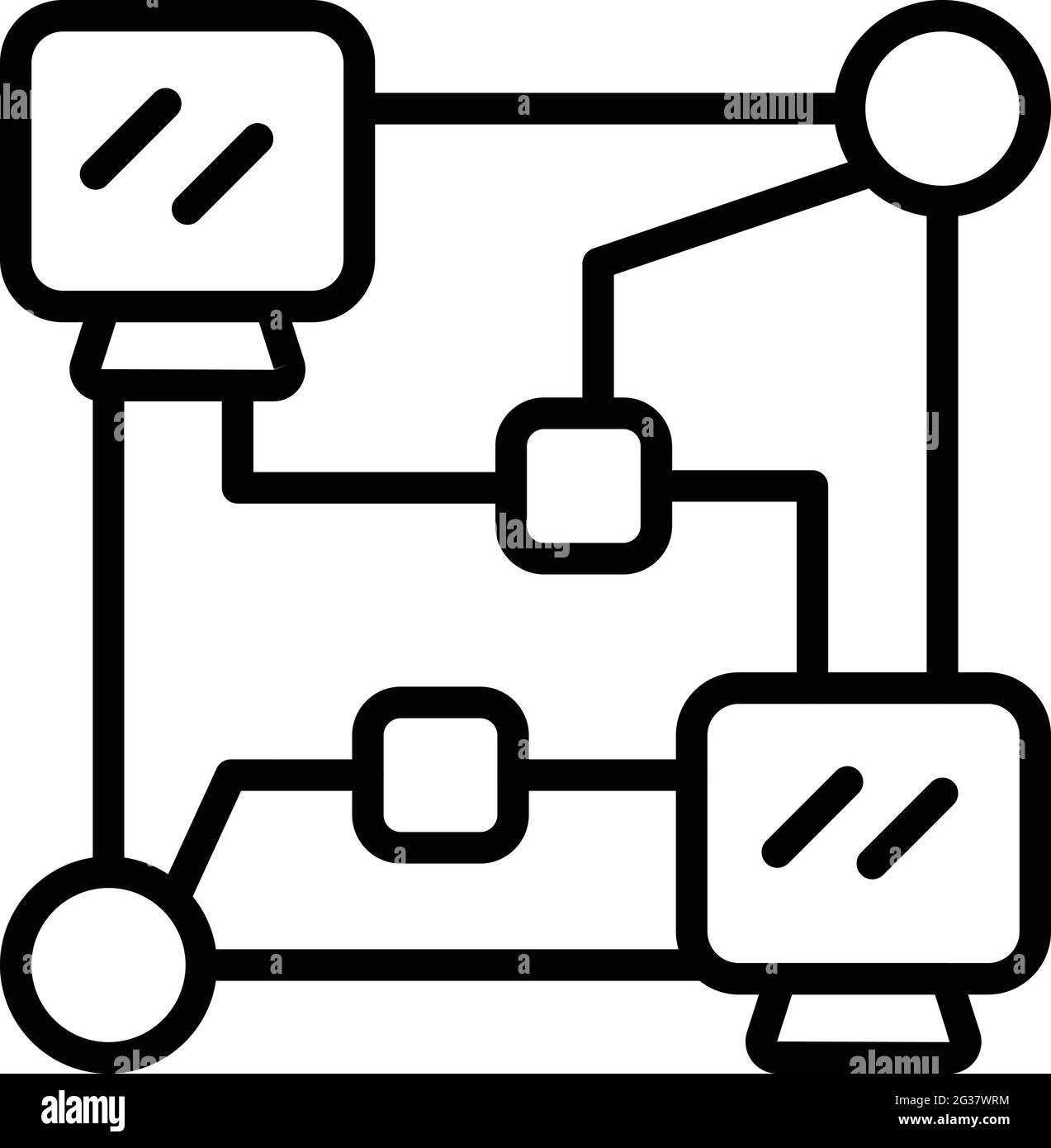 Network internet icon. Outline Network internet vector icon for web design isolated on white ...
