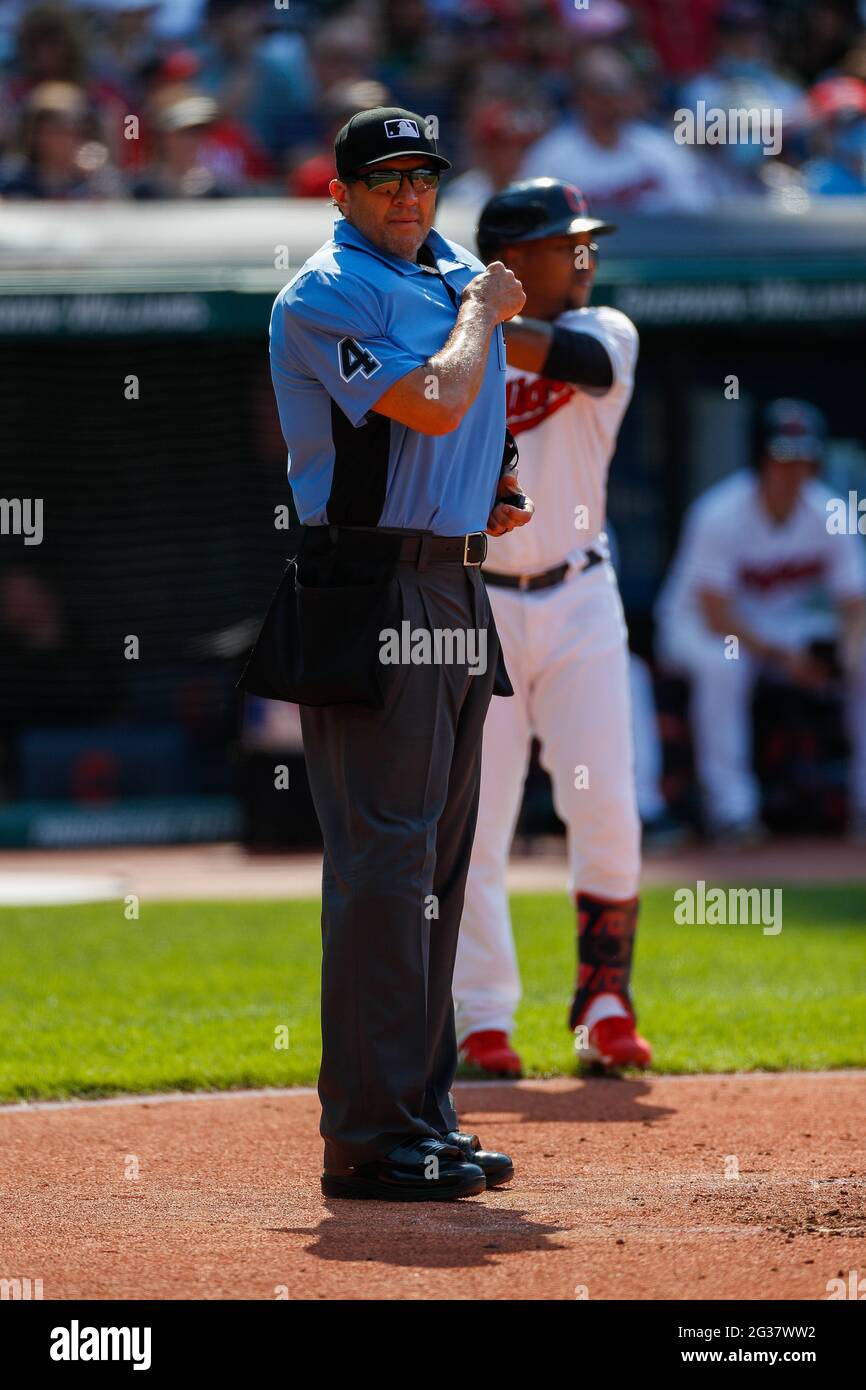 MLB home plate umpire Chad Fairchild during an MLB regular season game ...