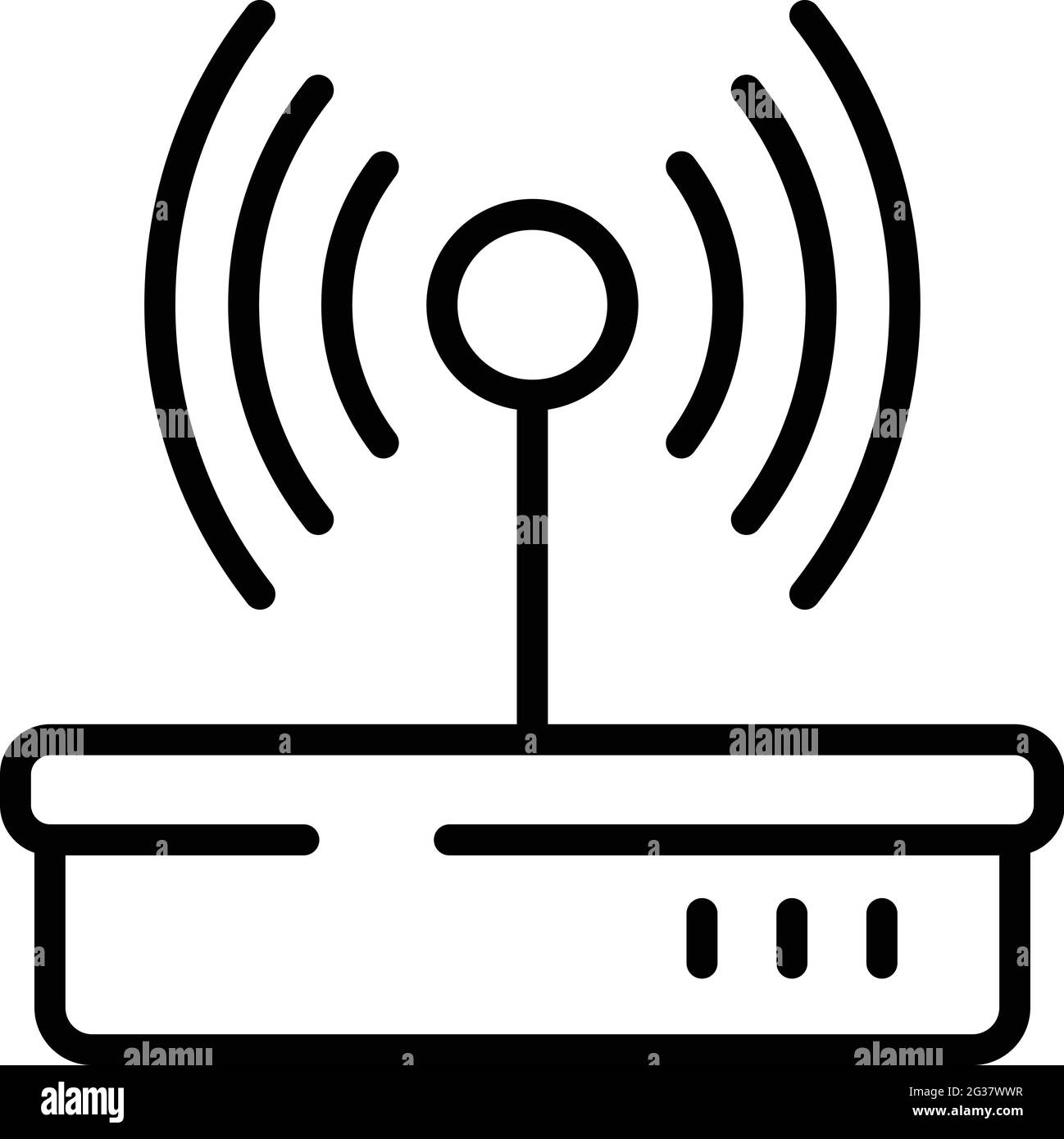 Wifi router icon. Outline Wifi router vector icon for web design ...