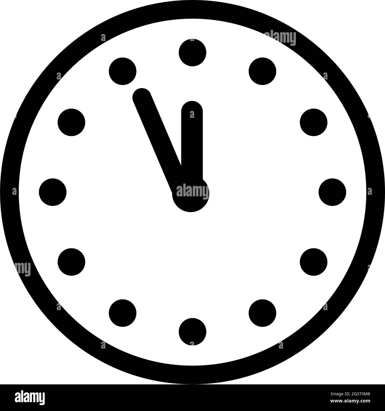 Mechanical Wall Clock, Watch Time. Flat Vector Icon illustration ...