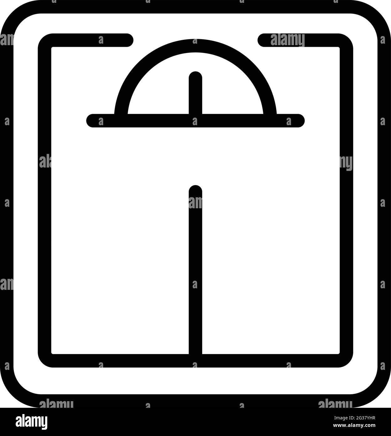 Home scales icon. Outline Home scales vector icon for web design ...