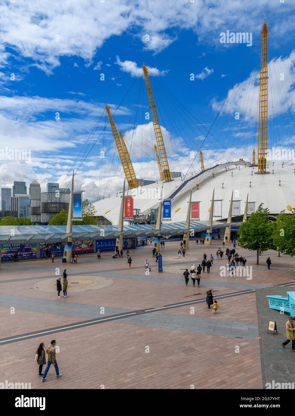 London O2 built as an exhibition space for the Millennium in London's ...