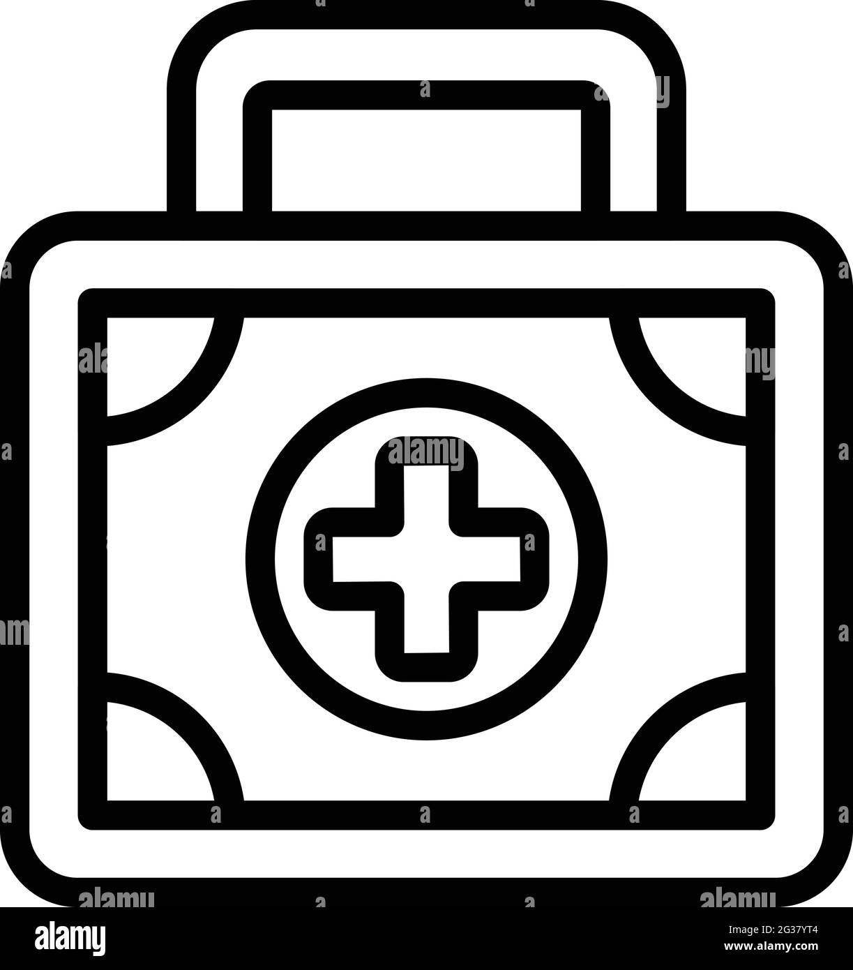 First aid kit icon. Outline First aid kit vector icon for web design ...