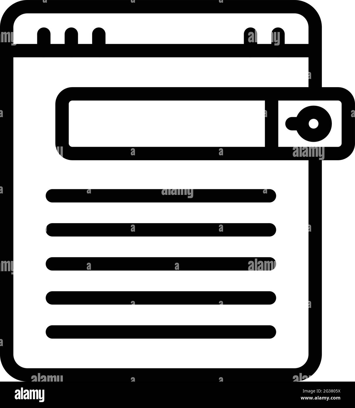 Location search engine icon. Outline Location search engine vector icon ...