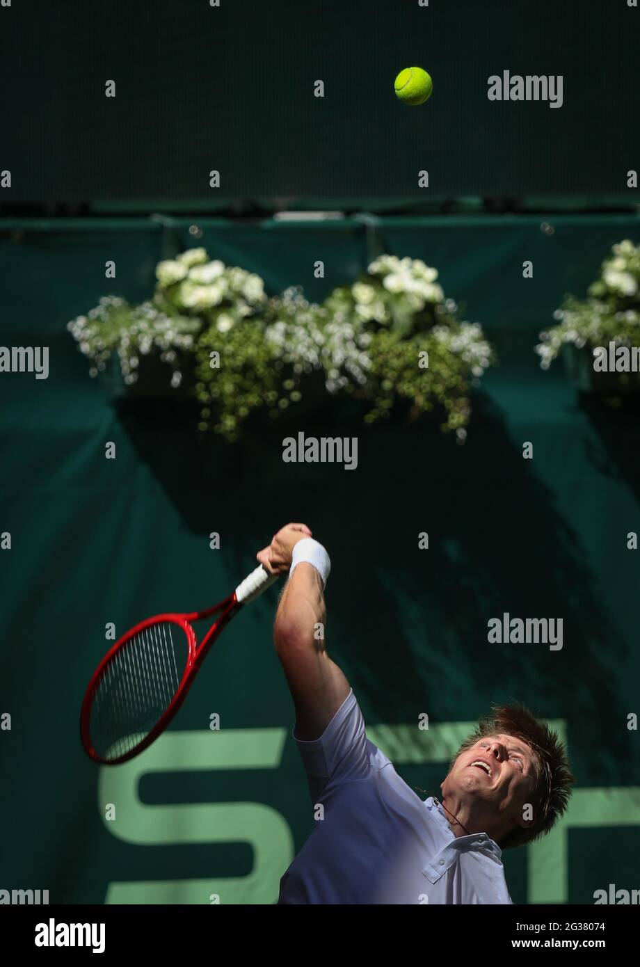Halle, Germany. 14th June, 2021. Tennis: ATP Tour singles, men, 1st ...