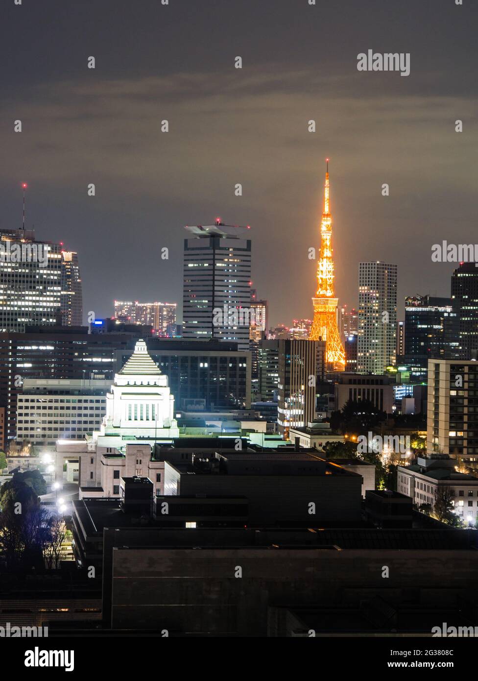 Beautiful scenery of the Tokyo skyline in Japan Stock Photo - Alamy
