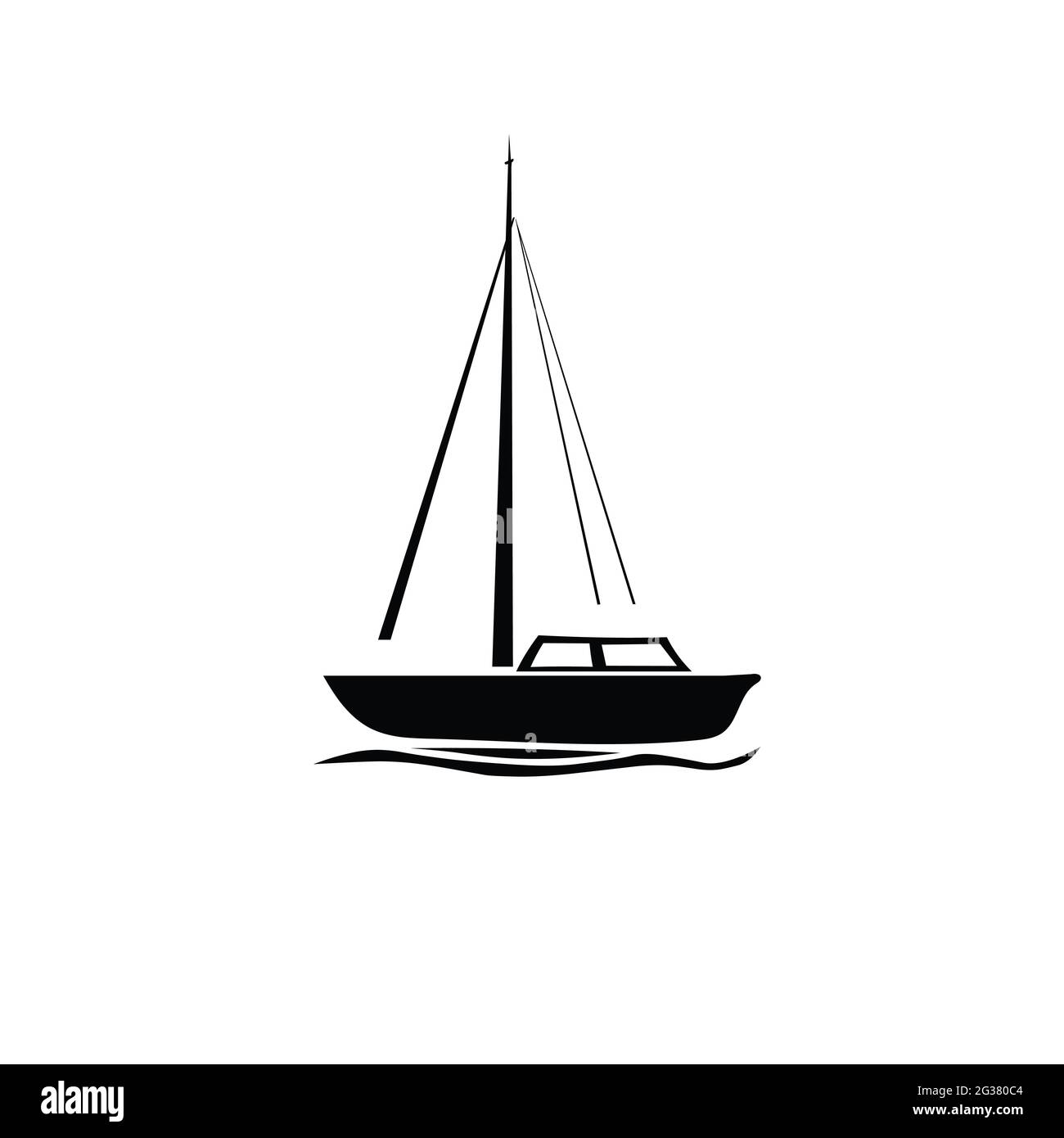 Ship and wave logo design stock illustration Stock Vector Image & Art ...