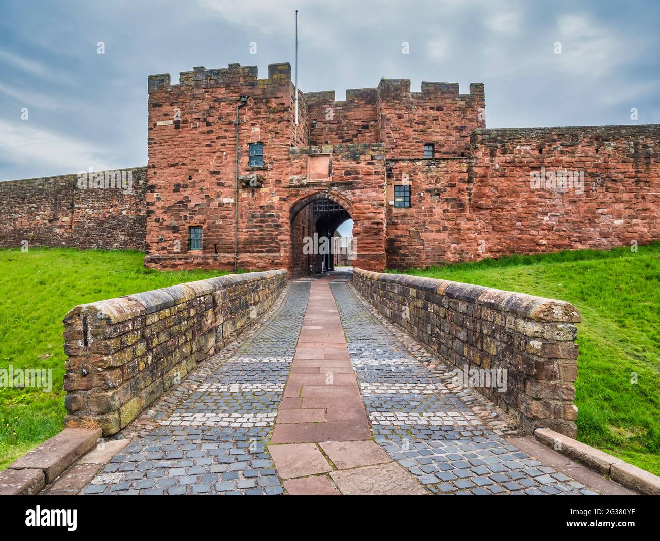 The is of the medieval Carlisle Castle and Fortress, in the City of ...