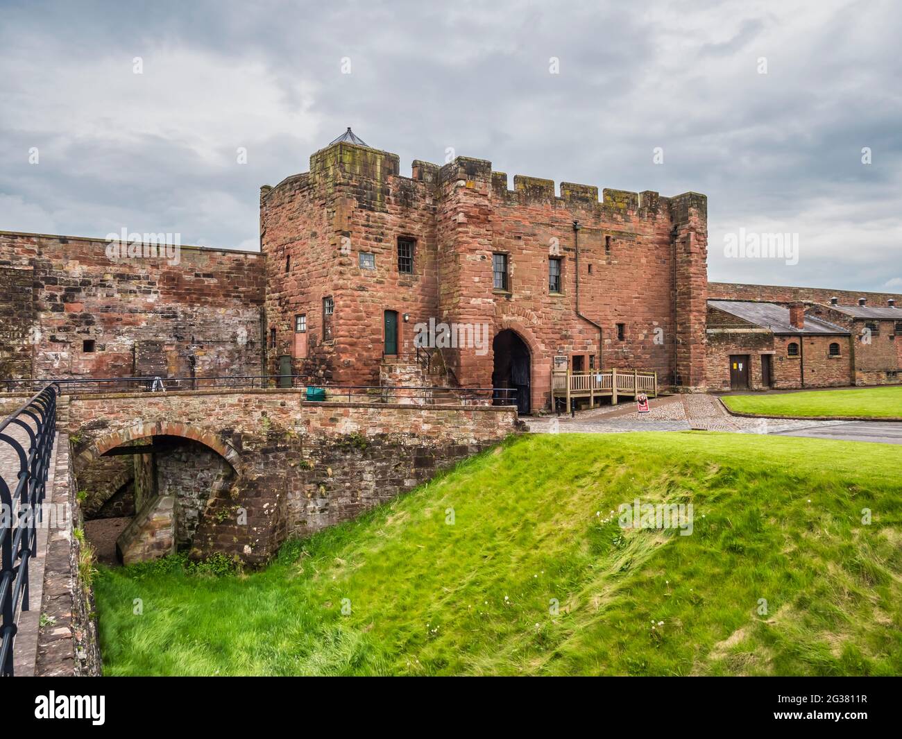 The is of the medieval Carlisle Castle and Fortress, in the City of ...