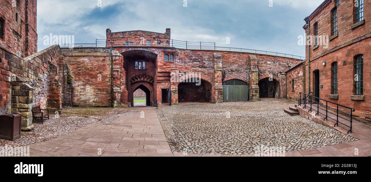The is of the medieval Carlisle Castle and Fortress, in the City of ...