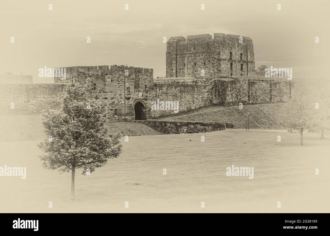 The is of the medieval Carlisle Castle and Fortress, in the City of ...