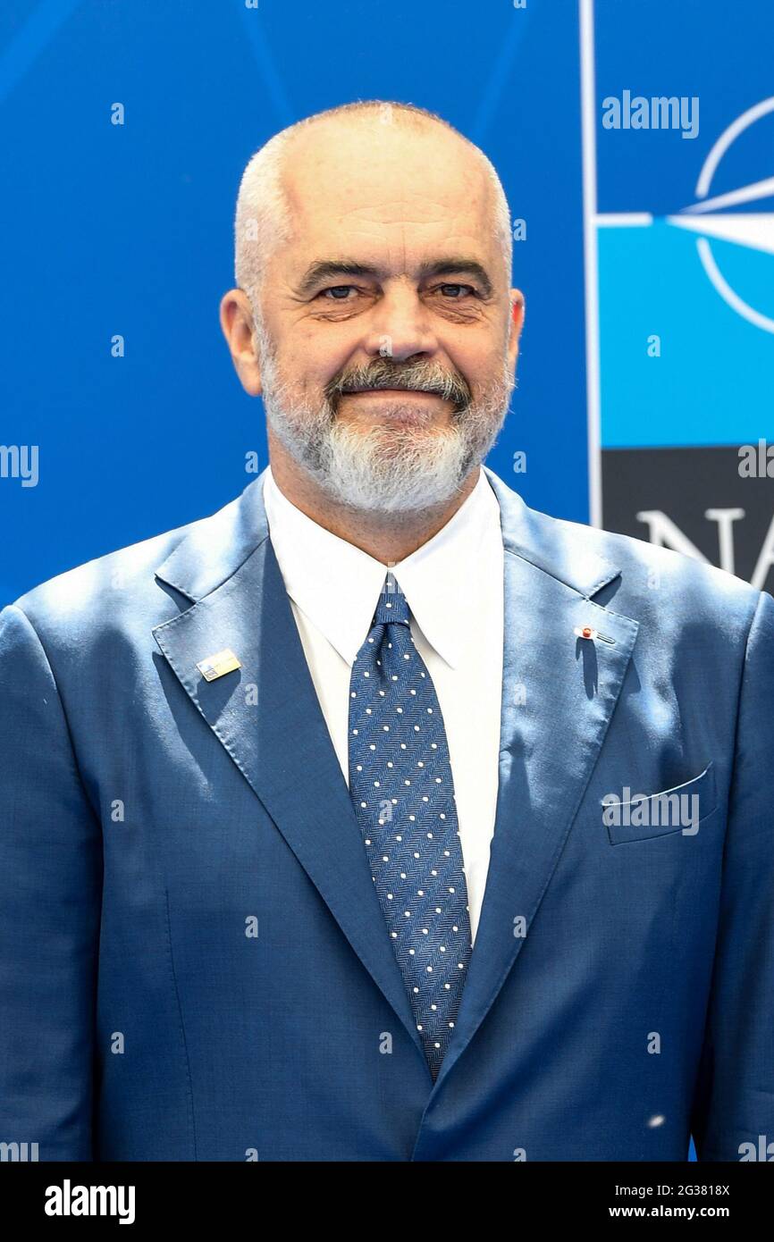 Albania – Prime Minister Edi Rama during NATO SUMMIT 2021 in Brussels ...