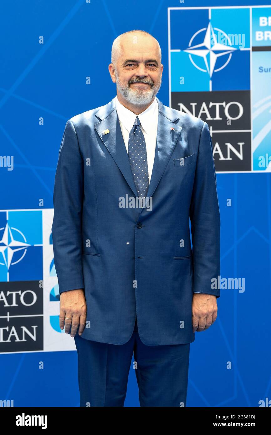 Albania – Prime Minister Edi Rama during NATO SUMMIT 2021 in Brussels ...