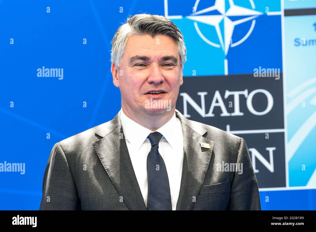 Croatia – President Zoran Milanovic during NATO SUMMIT 2021 in Brussels ...