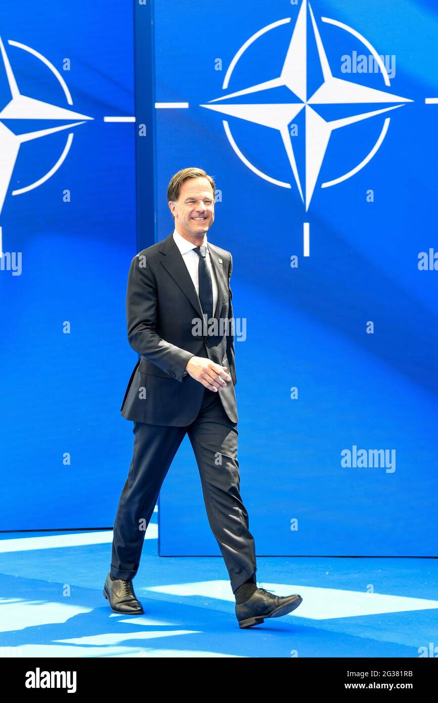 Netherlands – Prime Minister Mark Rutte during NATO SUMMIT 2021 in ...