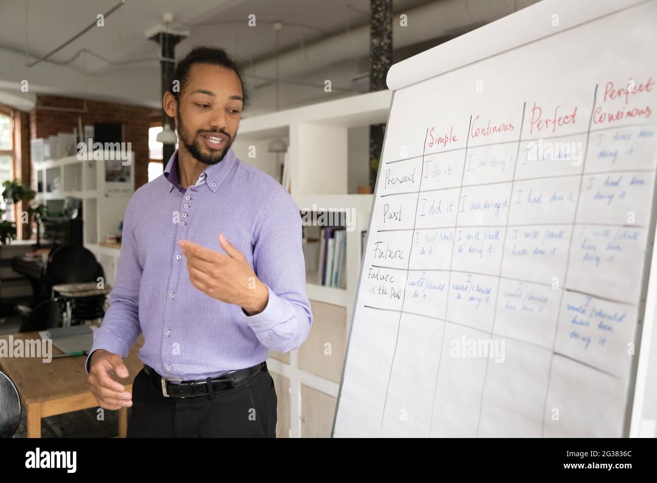 African american male teacher classroom hi-res stock photography and ...
