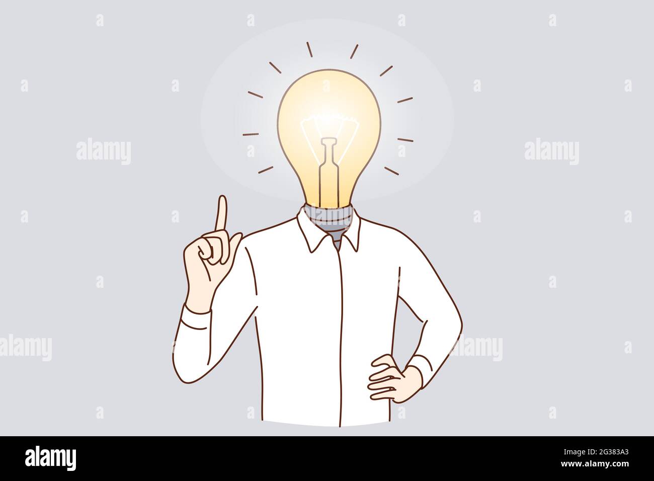 Great business idea and innovation concept. Young caucasian positive ...
