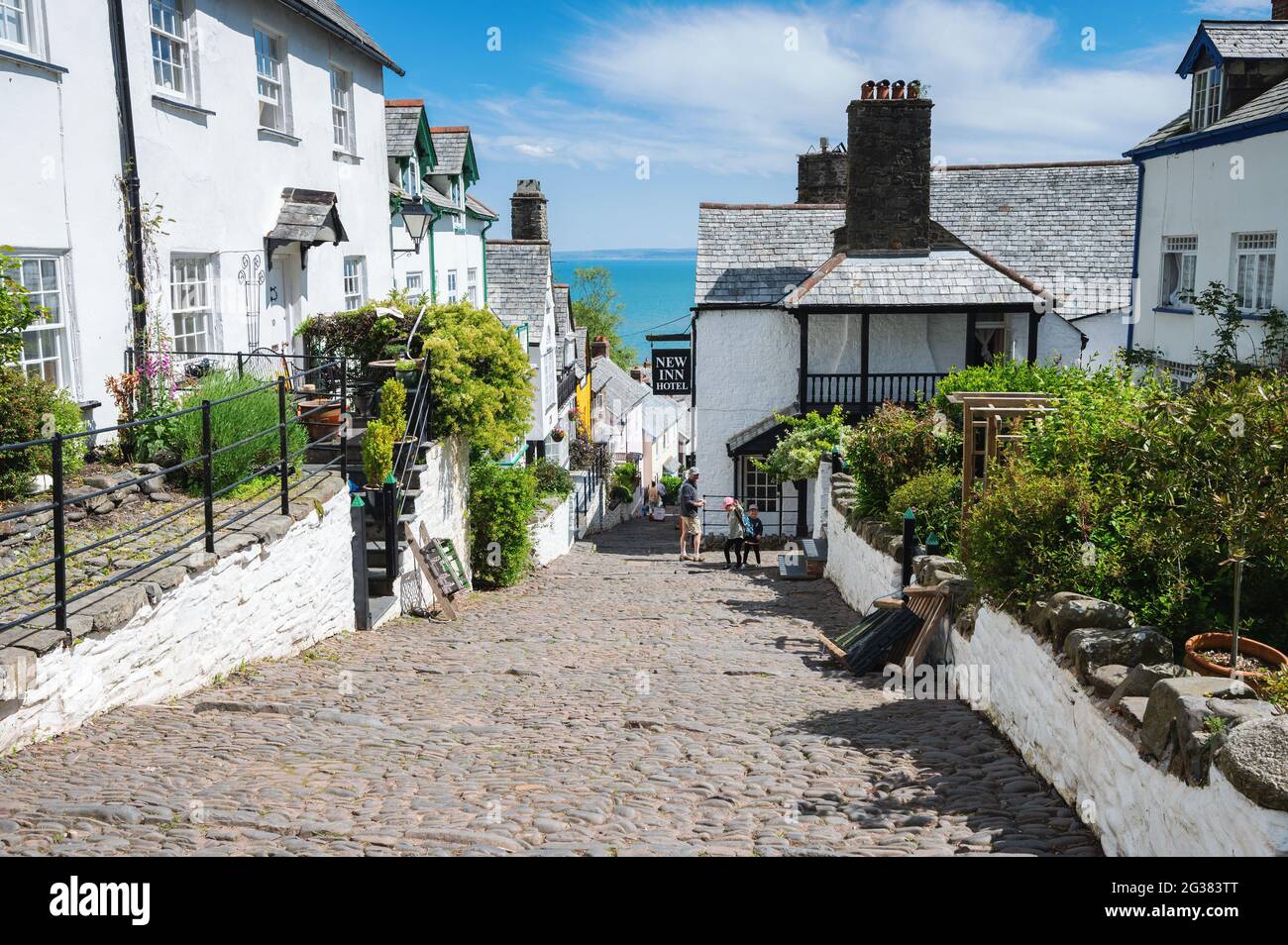 Clovelly ancient village in North Devon, United Kingdom Stock Photo - Alamy