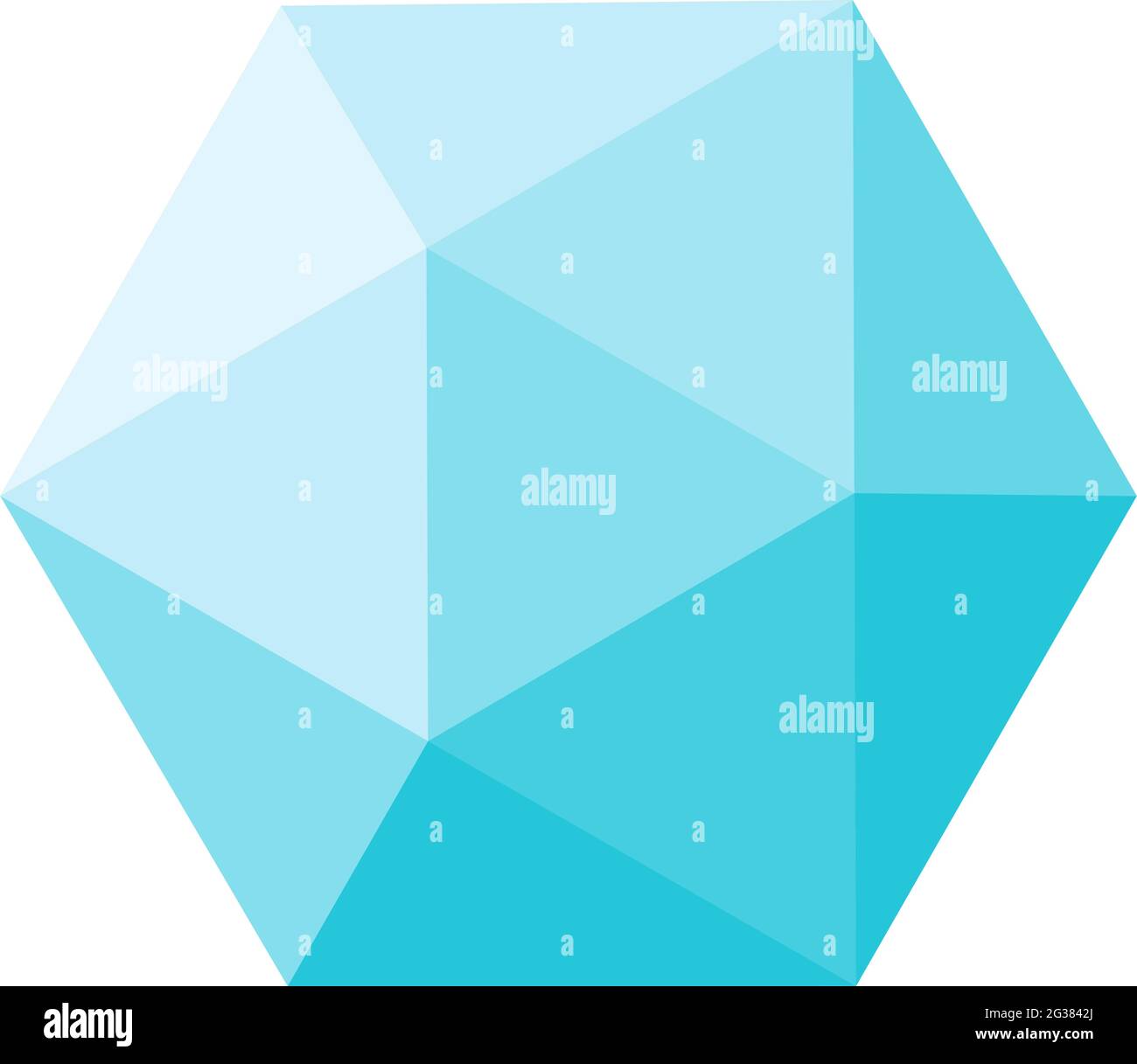 Geometric polygonal shape abstract vector design on white Stock Vector ...