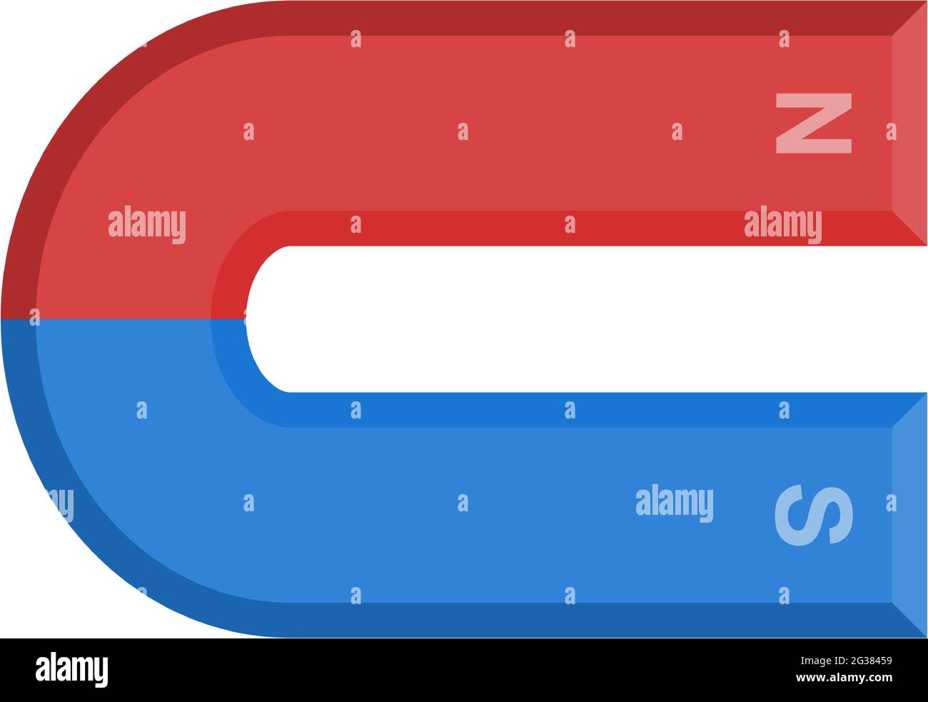 Magnet icon vector physics symbol isolated on white Stock Vector Image ...