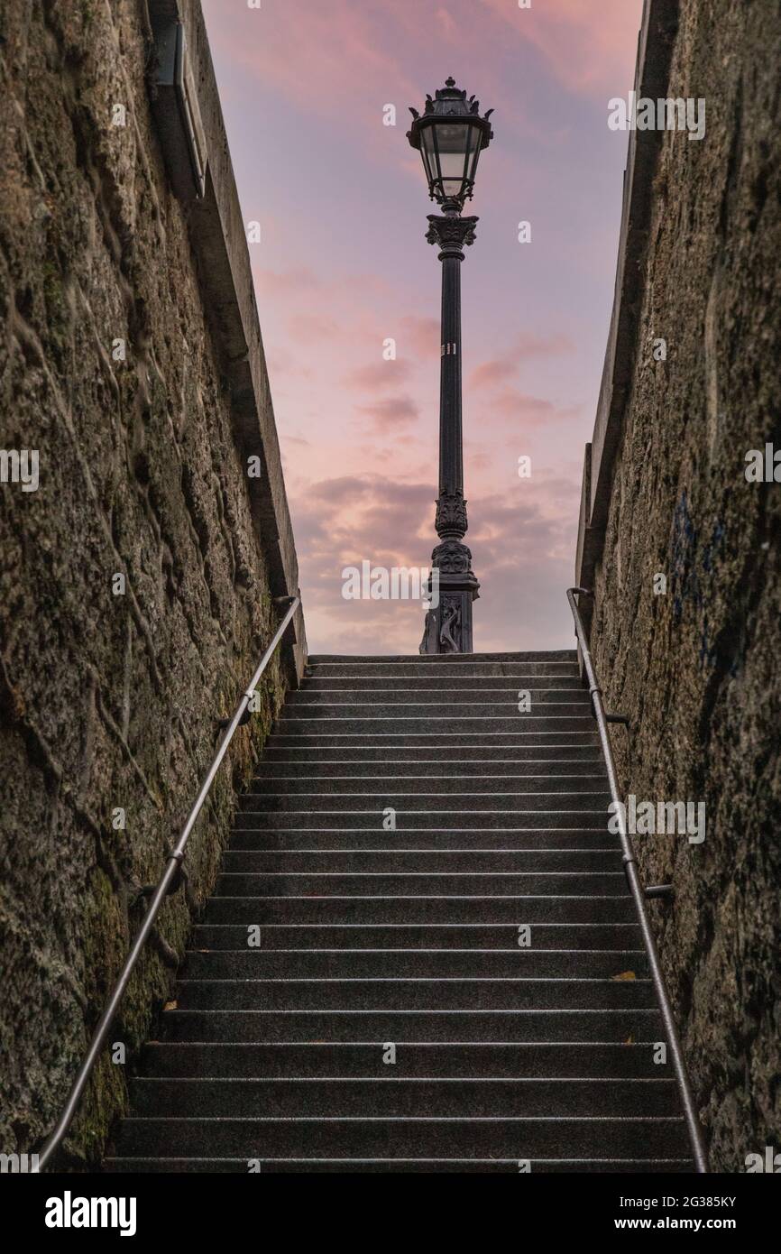 Vertical shot of stairs in Paris Stock Photo - Alamy