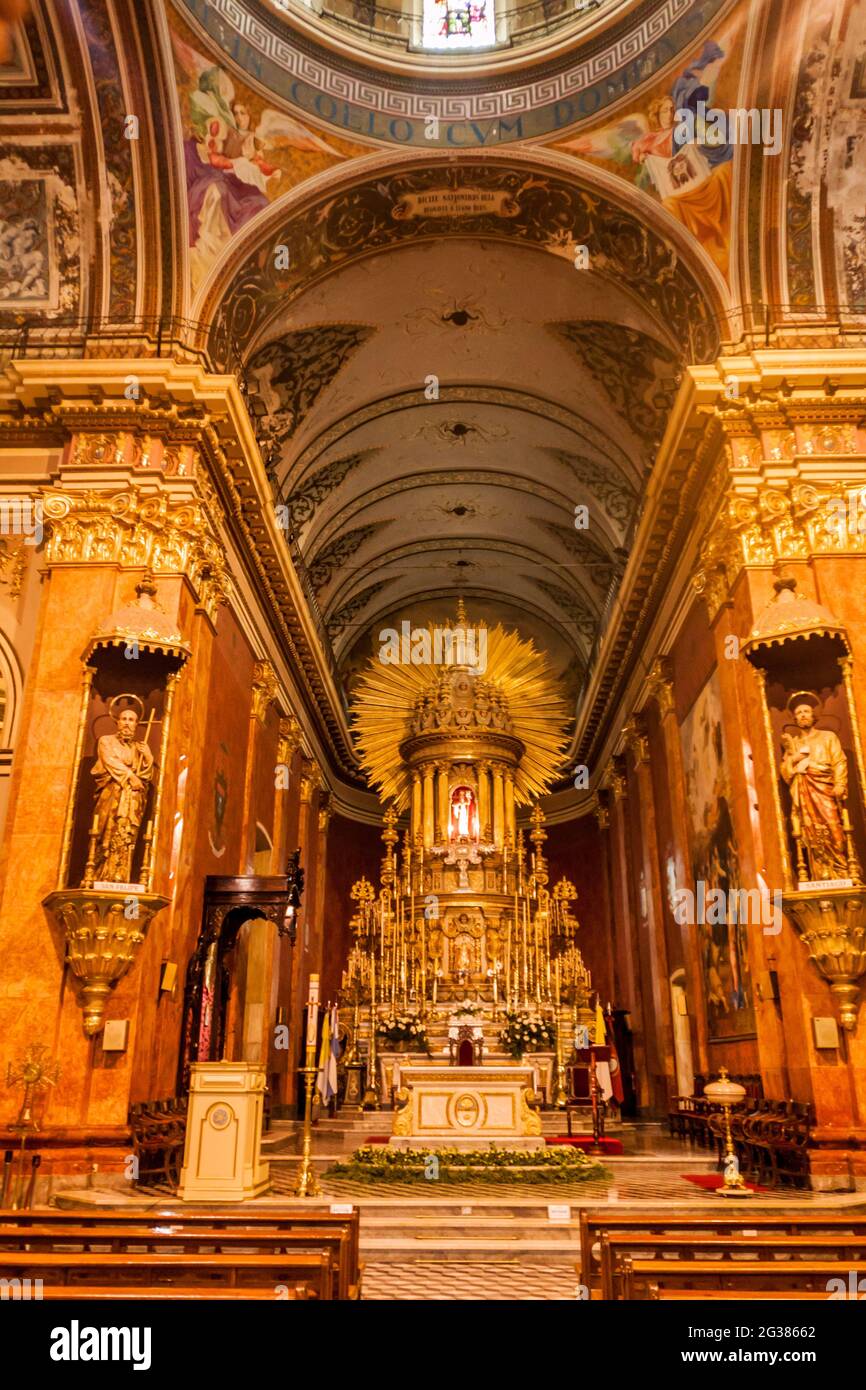 SALTA, ARGENTINA - APRIL 9, 2015: Altar of Cathedral Basilica and ...