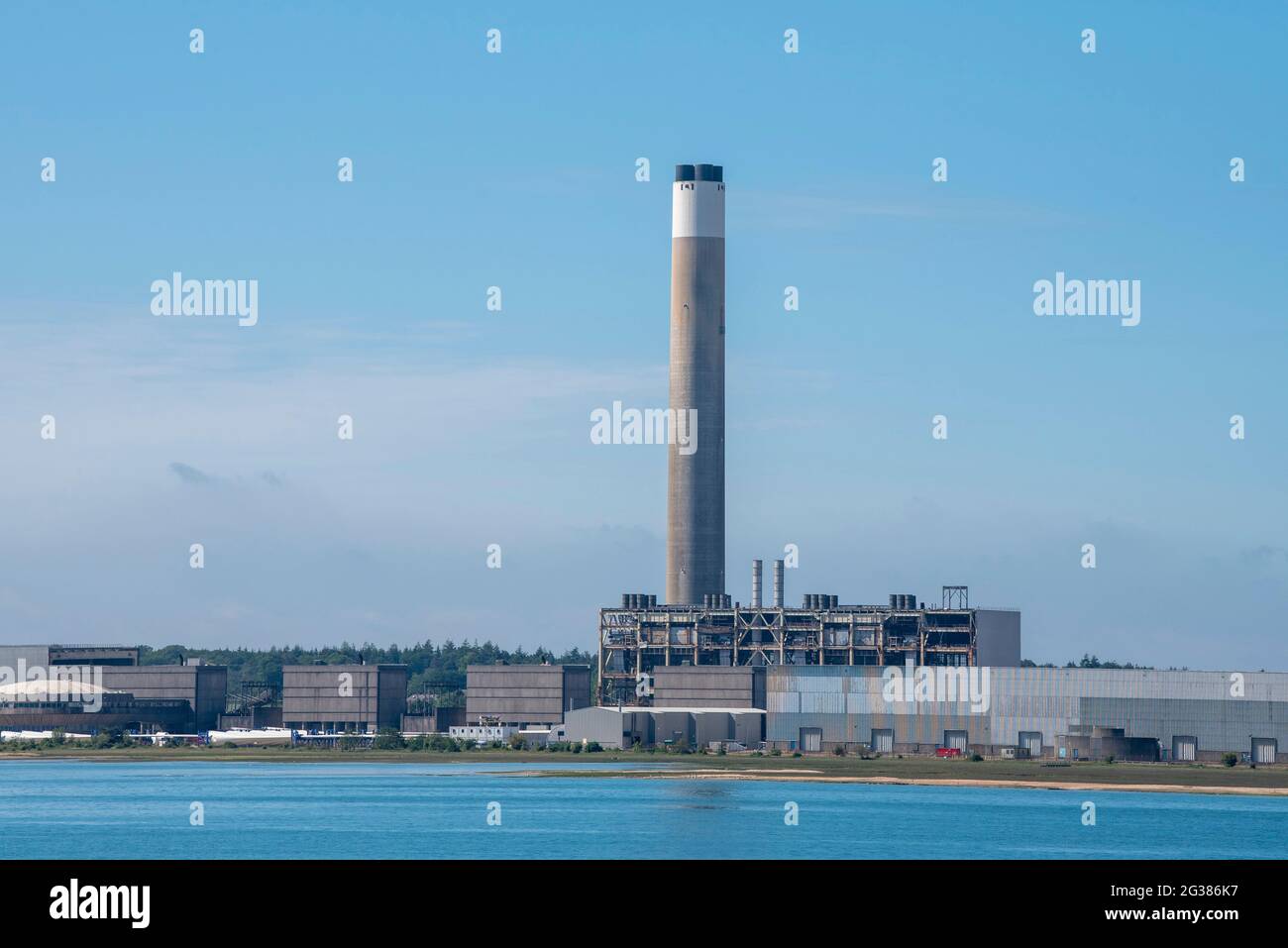 Fawley, Southampton, UK. 2021. The former Fawley Power Station ...