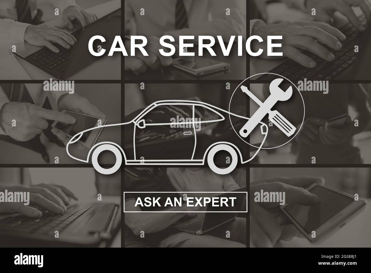 Online car services concept hi-res stock photography and images - Alamy