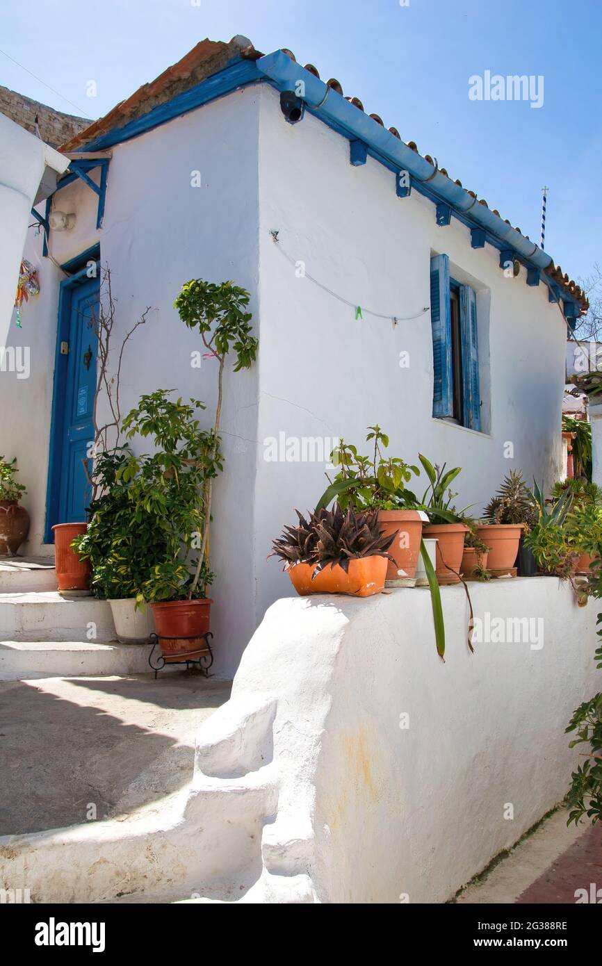Anafiotika district, below the Acropolis, street photography, Athens ...