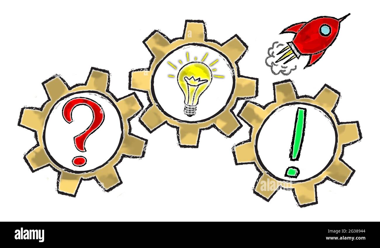 Illustration of a problem solving concept Stock Photo - Alamy