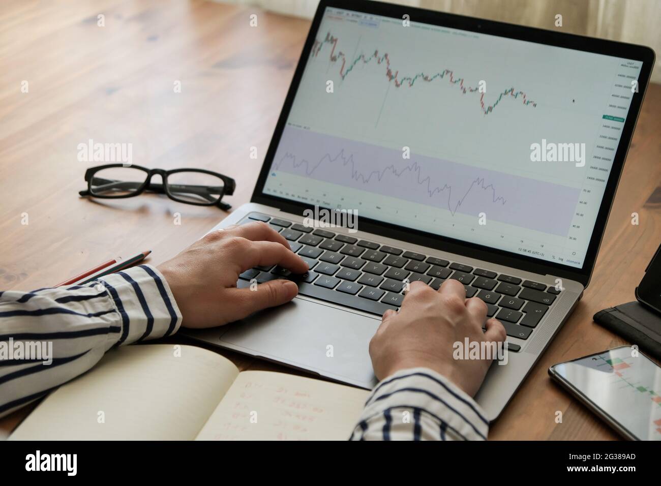 Stock market charts hi-res stock photography and images - Alamy