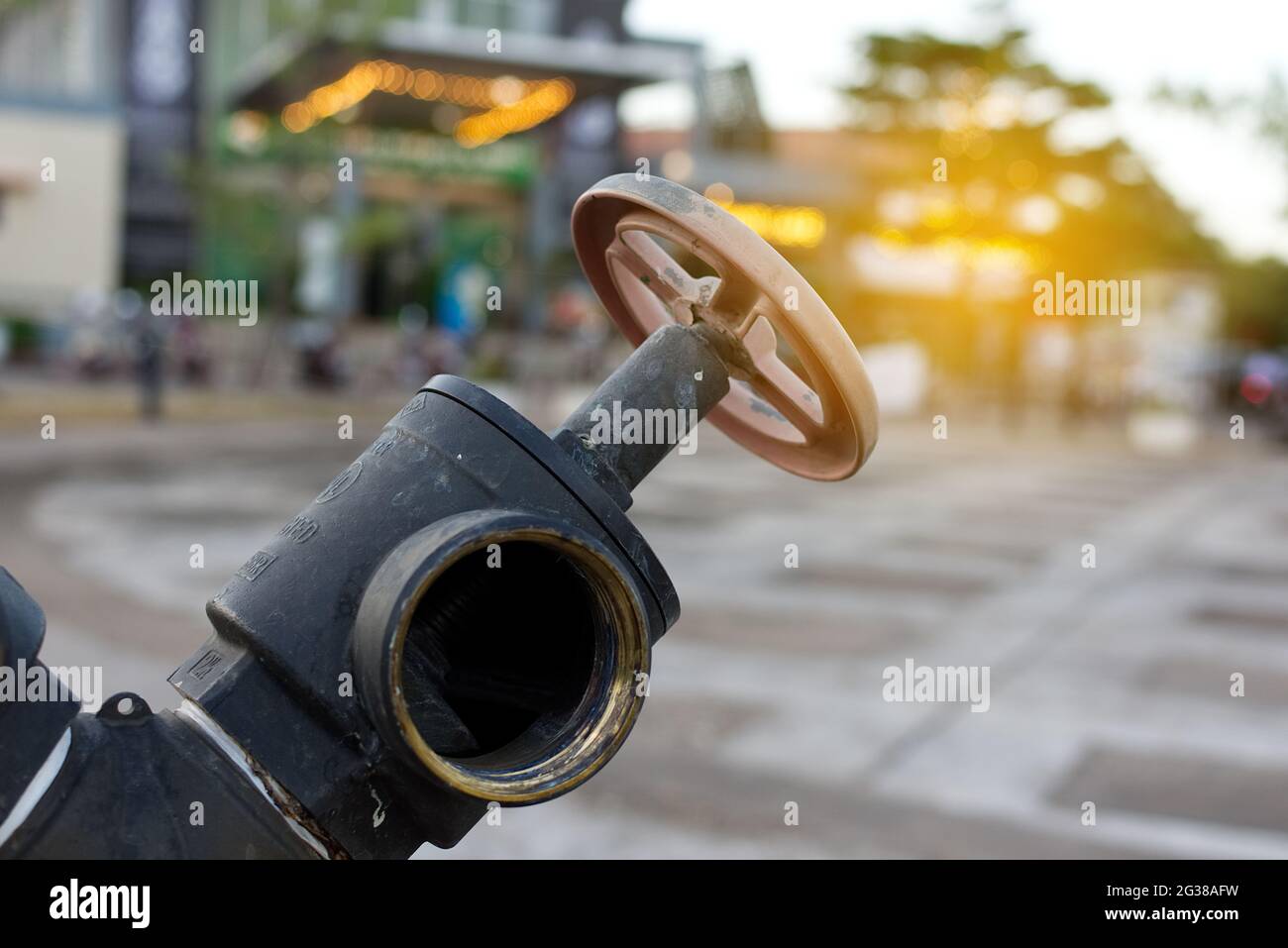 Fire brigade. hose connection. fighting equipment for firefighter Stock ...